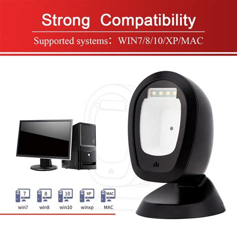 USB Automatic Barcode Scanner Handsfree 1D 2D Barc Vicedeal
