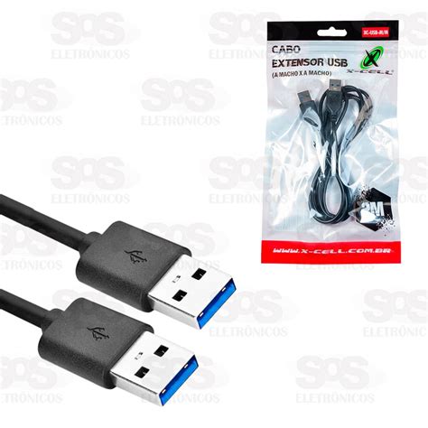 Cabo Usb Macho X Macho 2 Metros X Cell Xc Mm