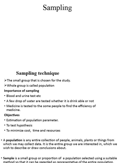 Sampling Pdf Sampling Statistics Statistical Hypothesis Testing