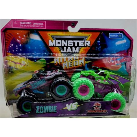Monster Jam Monster Trucks Zombie Vs Bakugan Dragonoid