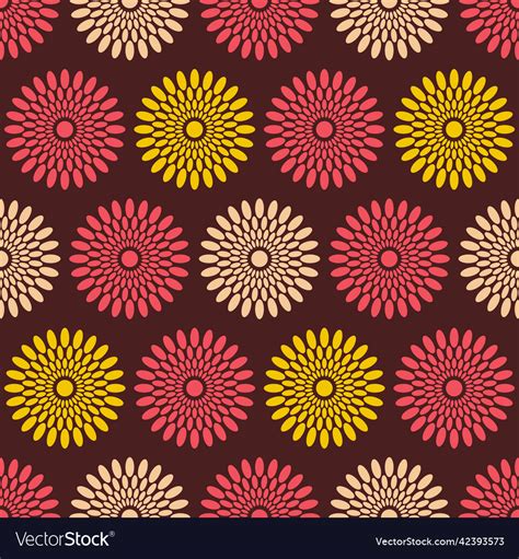 Seamless African Fashion Pattern With Circles Vector Image