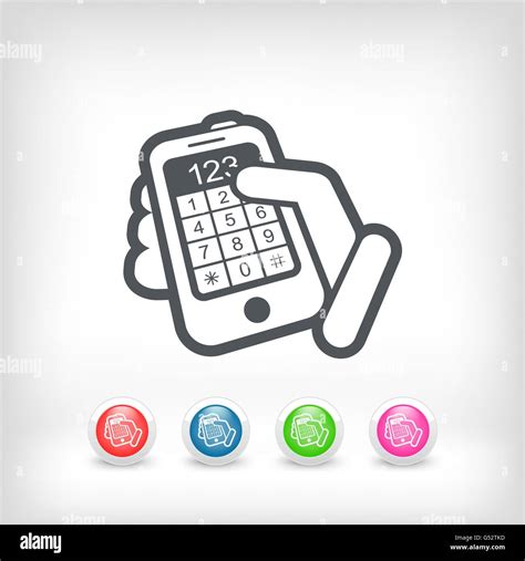 Touchscreen Button Numbers Stock Vector Image And Art Alamy