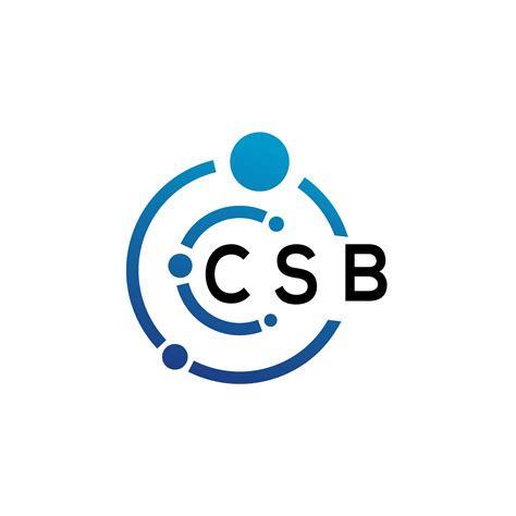 Csb Letter Logo Design On White Background Csb Creative Initials