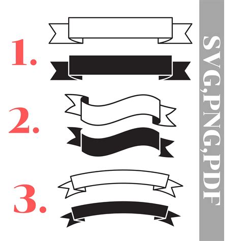 Banner Svg Banner Svg Ribbon Svg Label Svg Scroll Svg Etsy Canada My