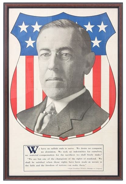 Lot Woodrow Wilson Political Poster