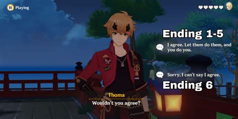 Thoma Hangout Guide How To Get All Endings Genshin Impact