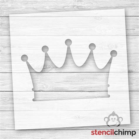 Crown Stencil Prince Or Princess Stencil Castle Theme Decorations King Or Queen Stencil For