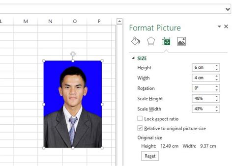 cara print foto 2x3 3x4 4x6 di excel neicytekno