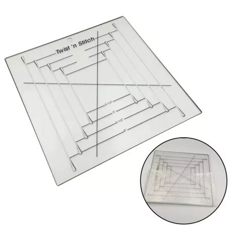 Clear Grid Markings Acrylic Sewing Ruler For Easy And Quick