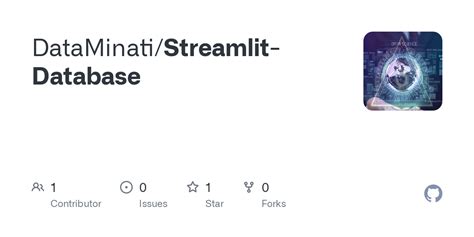 Github Dataminati Streamlit Database