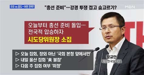 [백운기의 뉴스와이드] 연일 극우 강경 발언 중도층과 보수 사이 황교안 대표 어떤 전략