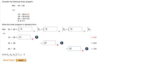 Solved Consider The Following Linear Program Max St