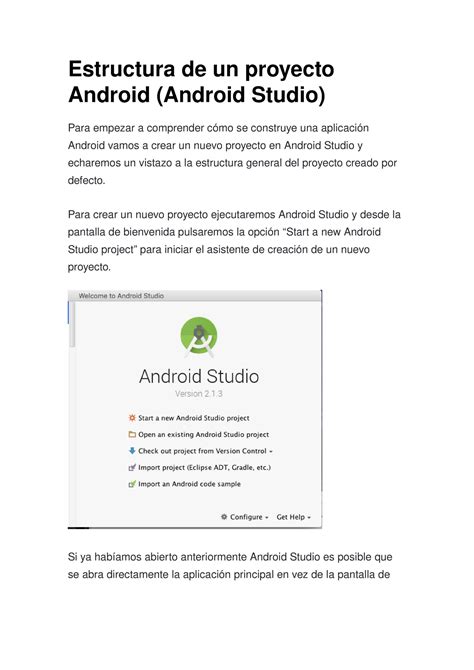 02 Estructura De Un Proyecto Android Estructura De Un Proyecto