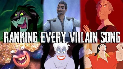 Ranking Every Disney Villain Song YouTube