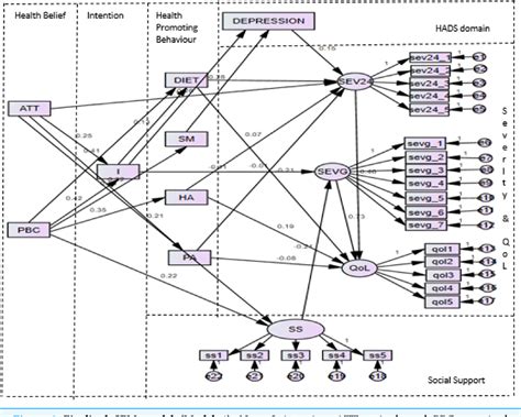 Figure 2 From Structural Equation Models Of Health Behaviour