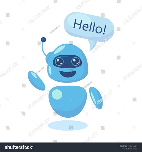 Modern Cute Chat Bot Different Poses Stock Vector Royalty Free 2208790881 Shutterstock