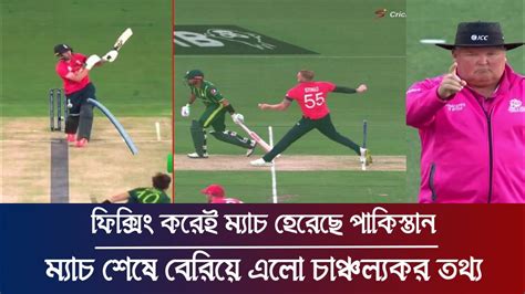 আম্পায়ারের চুরি ফিক্সিং করেই ম্যাচ হেরেছে পাকিস্তান ম্যাচ শেষে