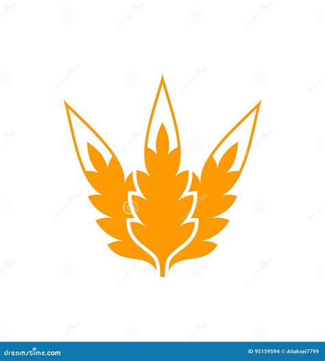 Abstract Wheat Stock Vector Illustration Of Yellow Design 95159594