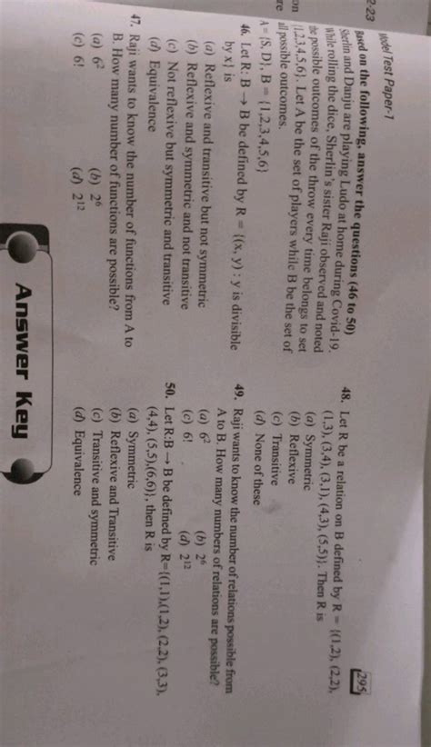 Raji Wants To Know The Number Of Functions From A To B How Many Number O