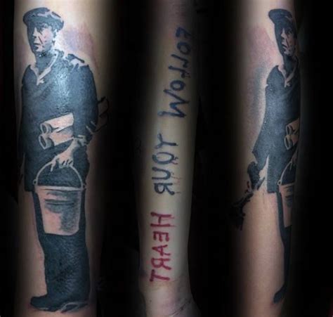 70 Unique Banksy Tattoos For Men Banksy Tattoo Tattoos For Guys Tattoos