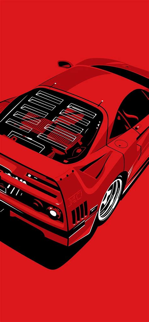Ferrari F40 Iphone Wallpaper