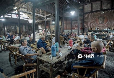 成都彭镇：观音阁老茶馆 图片 轩视界