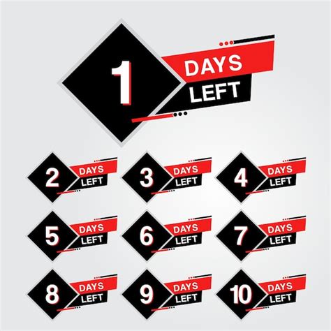 Premium Vector Flat Days Left Countdown Timer Banner