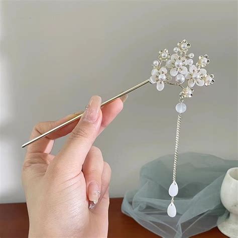 新中式高级感合金发簪女步摇流苏盘发簪子古风汉服旗袍马面裙头饰 阿里巴巴