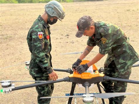 တောင်သာရဲစခန်း၊ ထွေ အုပ်ရုံးနှင့် မကျီးရိုးစာသင်ကျောင်းတွင် တပ်စွဲထားသော စစ်တပ်ကို ဒရုန်းဖြင့