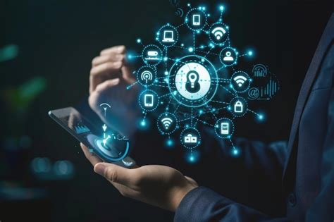 Premium Photo Iot Business Man Hand Working And Internet Of Things