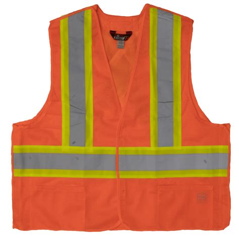 Tough Duck Hi Vis Orange Tearaway Vest Criticaltool