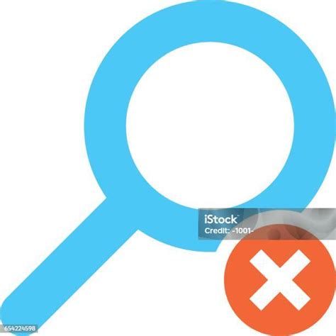 Vergrootglas Pictogram Vergrootglas Teken Vlakke Stijl Stockvectorkunst