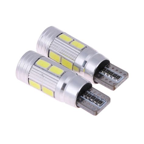 Pcs Lot LED Car Clearance Lights Canbus T SMD W W V Auto License Plate Parking Light