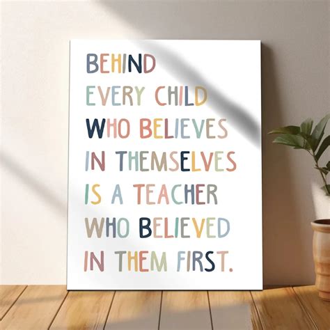 1 Pc Framed Motivational Wall Art For Classroom Decor Classroom