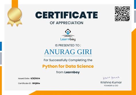 Anurag Giri On Linkedin Python Datascience Learnbay Learningjourney Achievementunlocked