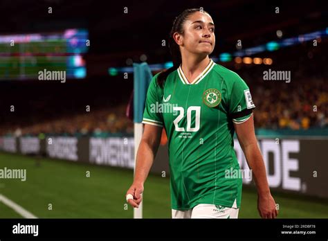 Republic Of Irelands Marissa Sheva Is Substituted During The Fifa