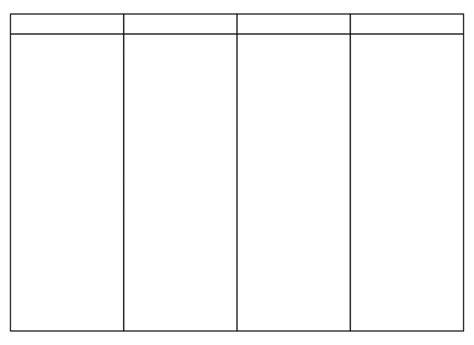 Four Column Template Social Media Template