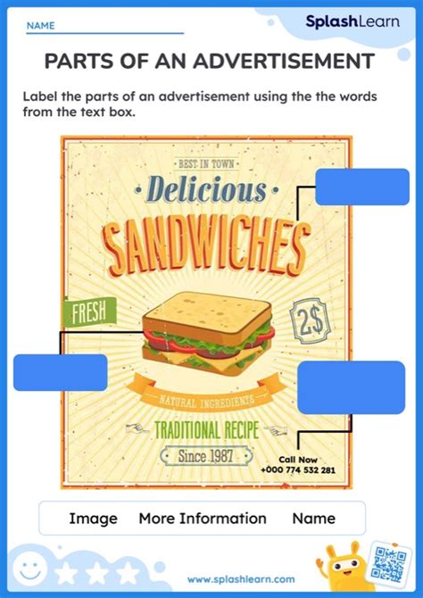Parts Of An Advertisement Worksheet Printable English Sheet Parts Of An Advertisement Worksheet Printable English Sheet