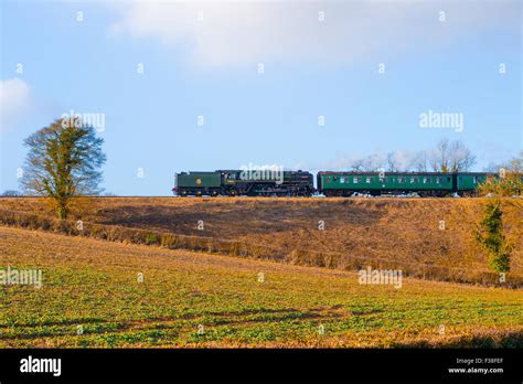 Br Standard Class 7 Steam Locomotive Number 70000 “ Britannia “ Runs In