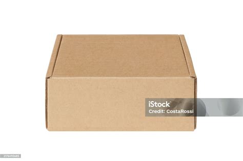 플랩이 있는 일반 갈색 판지 상자는 디자인 컨셉을 위해 투명한 배경에 포장 배송 또는 보관하기에 이상적입니다 0명에 대한 스톡 사진 및 기타 이미지 Istock