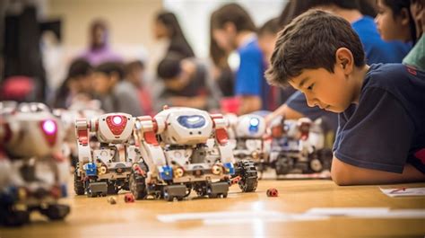 Premium Photo A Photo Of Cutting Edge Robotics In Education And Learning