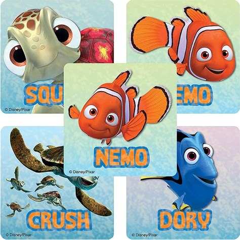 Disney Finding Nemo Stickers Party Favors 100 Per Pack Toys And Games