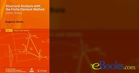 Structural Analysis With The Finite Element Method Linear Statics