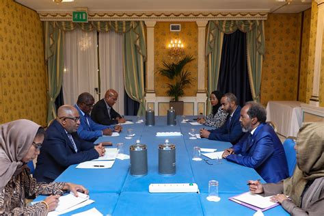 President Hassan Sheikh Meets Au Chairman In Rome Somali National