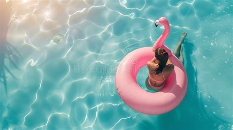Girl Bikini Relaxing Float Stock Illustrations 211 Girl Bikini