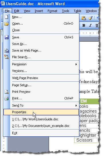 Edit Document Properties Word 2016 Voiplasopa