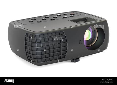 Projector D Rendering Isolated On White Background Stock Photo Alamy