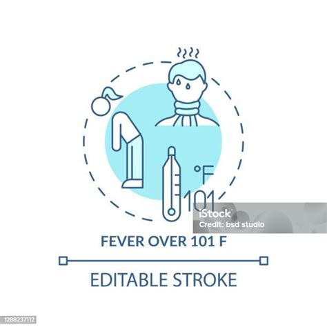 101 F 컨셉 아이콘을 넘는 발열 감기와 독감에 대한 스톡 벡터 아트 및 기타 이미지 감기와 독감 개념 날씬한 Istock