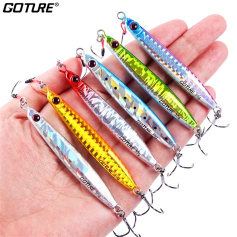 Goture 1PC Jigging Fishing Lure 20g 30g Metal Slow Jig Fishing Bait