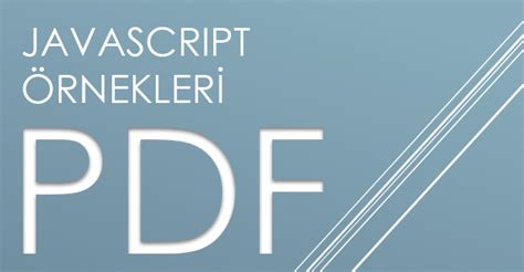 Javascript Örnekleri Pdf 2 Yazılım Bilişim Programlama